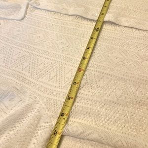 Shirts | White Mesh Net Yarn Shirt | Poshmark